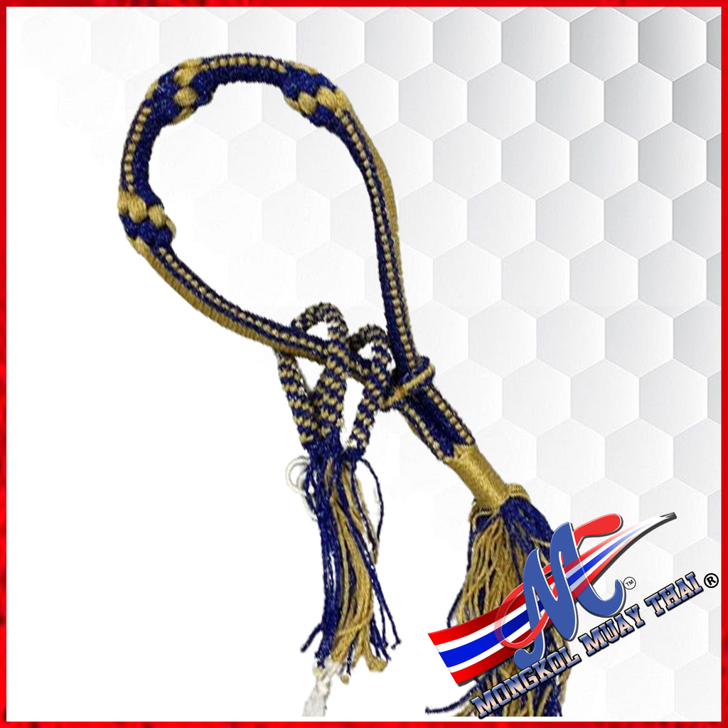 Mongkol Headband Gold/Blue 3pc set Special for holidays – Mongkol Muay Thai Fight Gear
