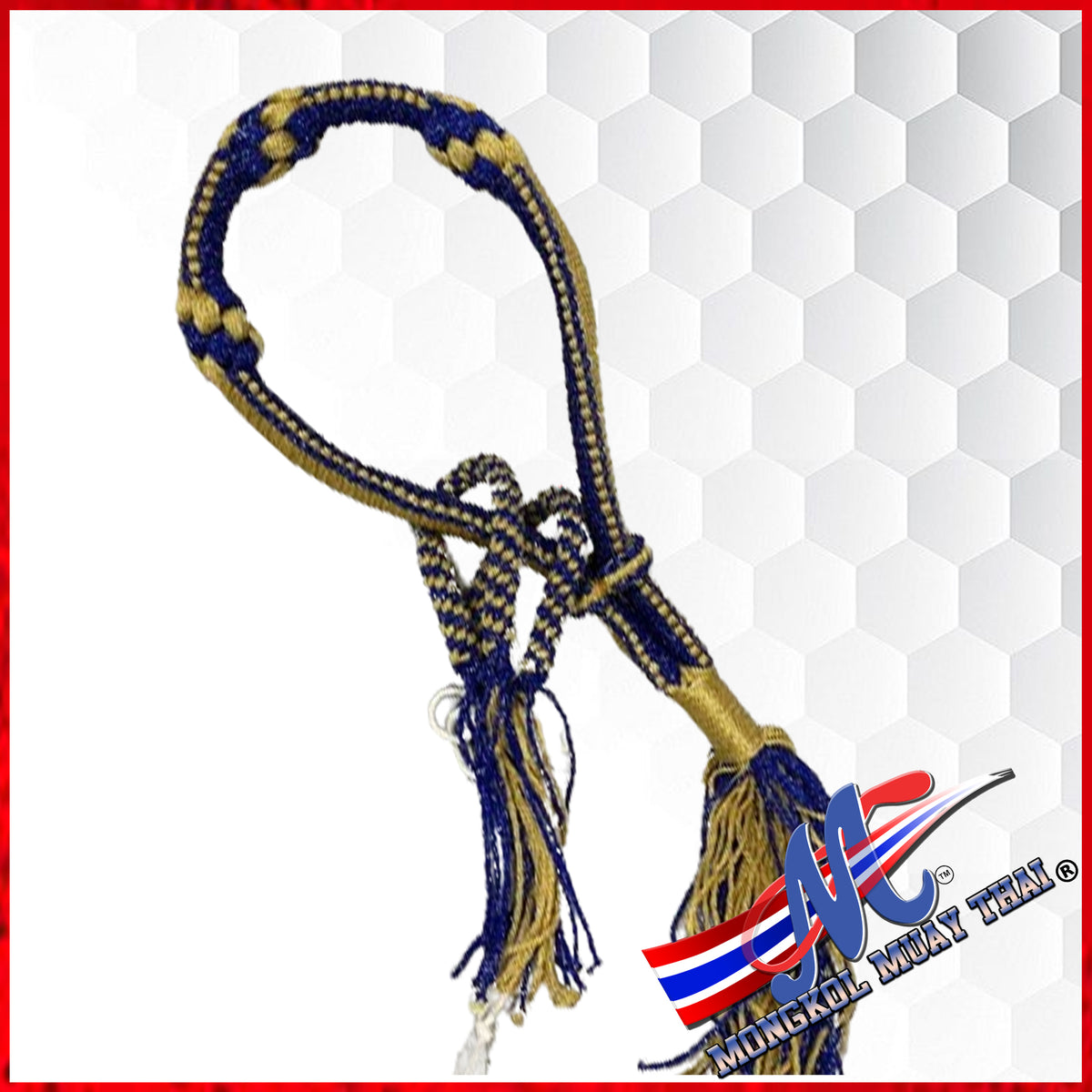 Mongkol Headband Gold/Blue 3pc set Special for holidays – Mongkol Muay ...